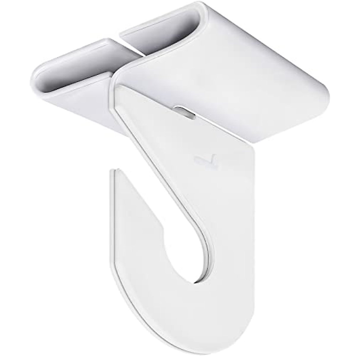 10 Pairs Drop Ceiling Hooks for Hanging,Suspended Track Ceiling Hanging Hooks,White Ceiling Tile Hooks,Classroom Ceiling Hooks,Hold up to 20 lbs, 1" W x 1½" H