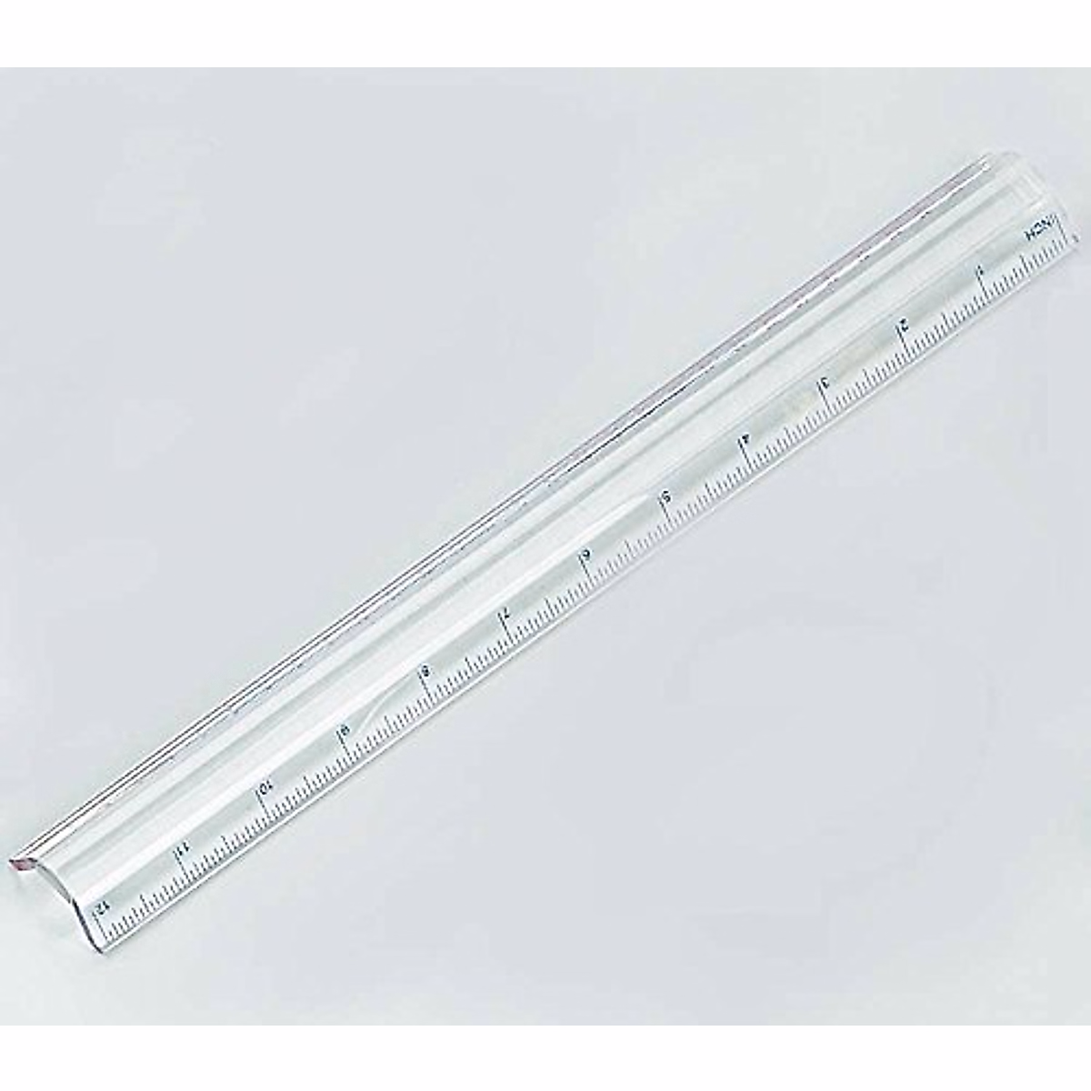 Maximize 12" Acrylic Bar Magnifier Ruler | SAE & Metric Units | Provides 2.5X Magnification | Easily Portable and Great for Magnified Reading While Using Ruler