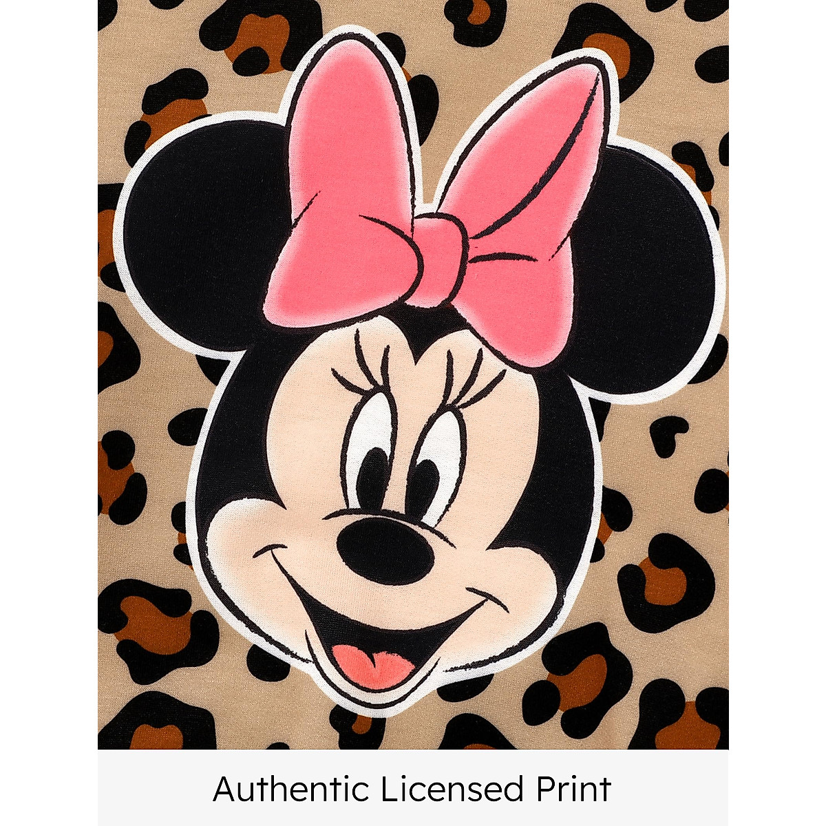 Disney Mickey and Friends Mommy and Me Matching Outfits Leopard Long Sleeves Shirt Sweatshirt Tops, Girls, 6-7 Years