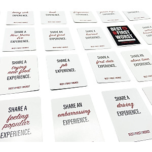 Gatwick Games Best First Worst - New Couples Card Game, Great for Couples Date Night, Work on Strengthening Your Relationship While Playing a Fun Card Game, 2 or More Players