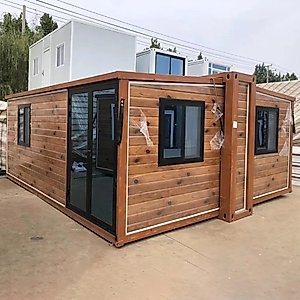 Fast Build Folding Double Wings Rooms Expandable Prefab Container House with 2/3 Bedrooms and Bathroom