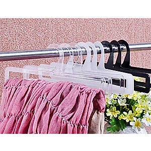WellieSTR (Pack of 50 Plastic Hangers,Towel/Scarf/Legging Hangers, 21cm/8.3" - White