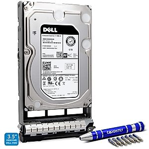 Dell 400-ALCR 6TB 7.2K SAS 12Gb/s 3.5-Inch Hard Drive in G13 Tray Bundle with Compatily Screwdriver Compatible with C5G97 NWCCG 400-AHFM 0NWCCG 8D1V4 PRNR6 400-AFNY 400-ANSC 400-AKMJ 400-AKKU