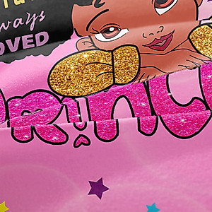 SIRDO Kids Twin Bedding Set for Girls, Princess Comforter Set Twin, Black Girl Bed Set, Pink Teens Kids Daybed Quilt Set with 1 Comforter and 2 Pillow Cases