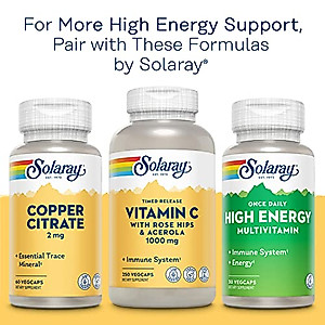 SOLARAY Niacin, No Flush 500 mg, Healthy Energy & Circulatory System Support, Vegan, 100 Servings, 100 VegCaps
