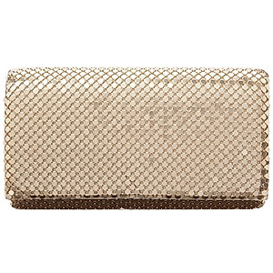 Jessica McClintock womens metal evening handbags, Light Gold, One Size US