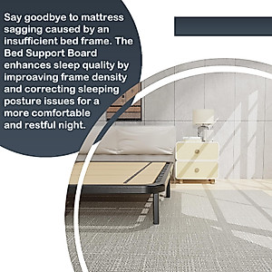 NobleRealm® Foldable Box Spring Full | Full Size Bunkie Board & Bed Support Slats | Bed Board for Mattress Support | Easy Setup, Noise Minimizing, Moisture Resistant (48 x 60 Full Size)