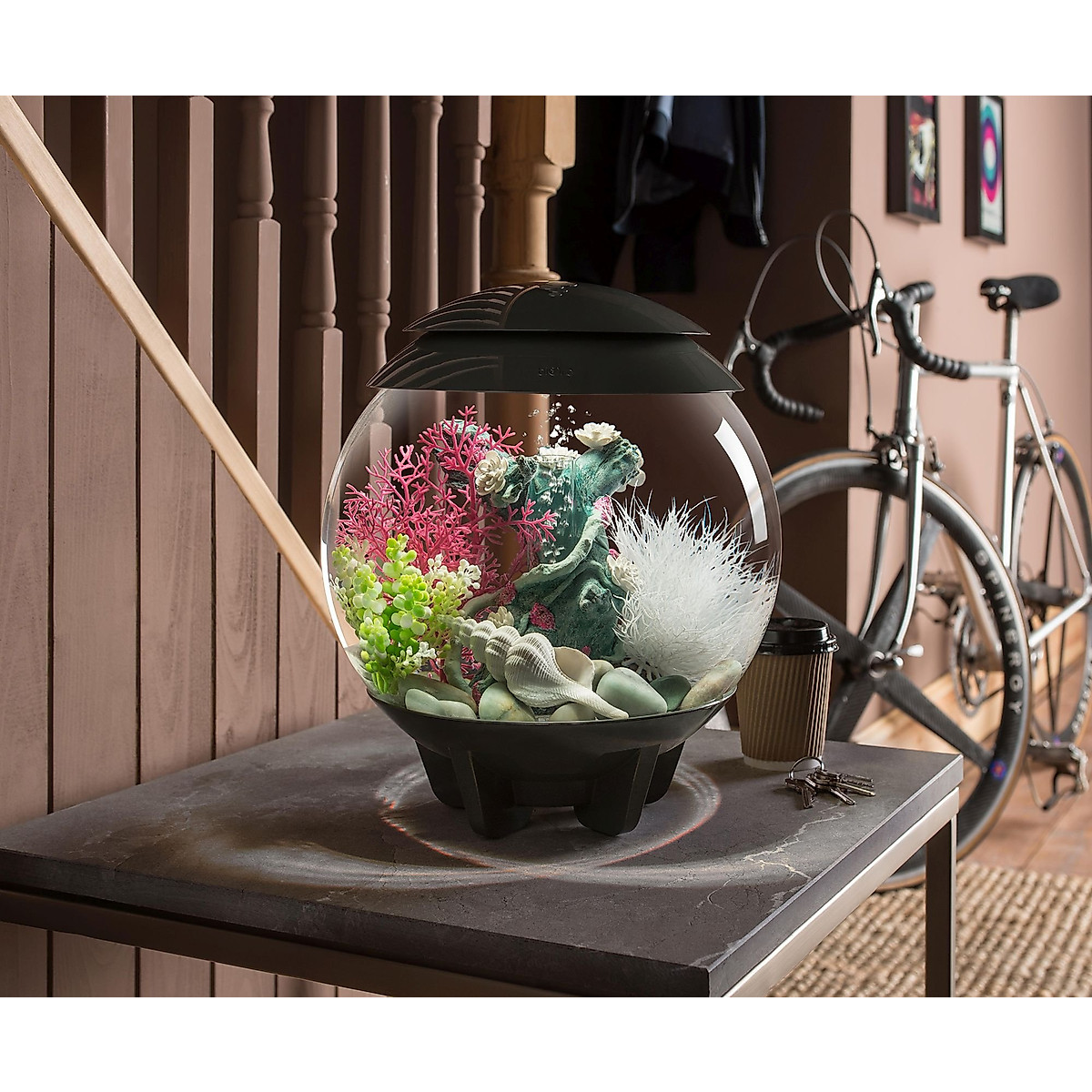 biOrb HALO 15 Aquarium with MCR Lighting - 4 gallon, Grey (45653)