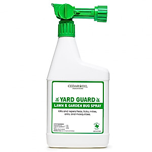 Yard Guard | Non-Toxic, Natural, Ready-to-Use Outdoor Pest Control Spray Safe for Pets & Family | Kills & Repels Fleas, Ticks, Flies, Ants, Mites, Mosquitoes, & More | 32 Fl Oz with Hose End Sprayer