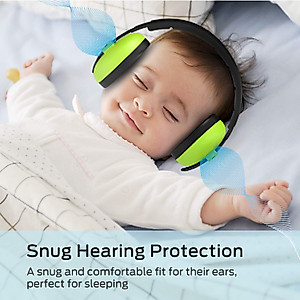 Dr.meter Ear Muffs for Noise Reduction 31NRR Noise Cancelling Headphones for Infants, Toddlers and Babies - Adjustable Hearing Protection Earmuffs for Airplanes Fireworks Concerts (Aged 0-3 Years)