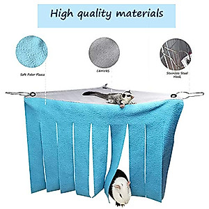 1 Pieces Guinea Pig Hideout Rat Corner Hideaway Peekaboo Toys Cage Accessories Hidden Habitat Tent Toys for Ferrets Chinchillas Sugar Glider Small Pet Animals