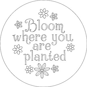 Blooms & Succulents Embroidery Pattern Transfers (set of 10 hoop designs!)