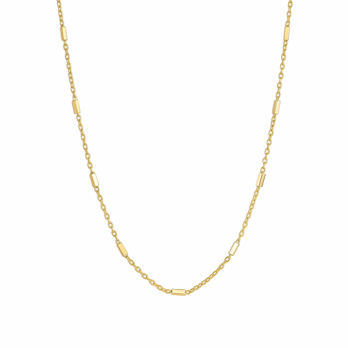 gorjana Women's Tatum Necklace, 18k Gold Plated, Link Bar Chain