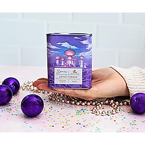 Ukonic Disney Princess Home Collection Jasmine 11-Ounce Scented Tea Tin Candle with Water Lily Aromatic Fragrance | 28-Hour Burn Time | Home Decor Housewarming Essentials, and Collectibles