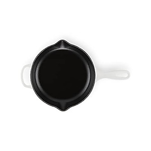 Le Creuset Enameled Cast Iron Signature Iron Handle Skillet, 9" (1-3/8 qt.), White