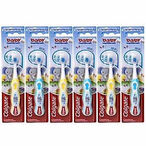 Colgate My First Baby Toothbrush, Extra Soft, (Colors Vary) - Pack of 6