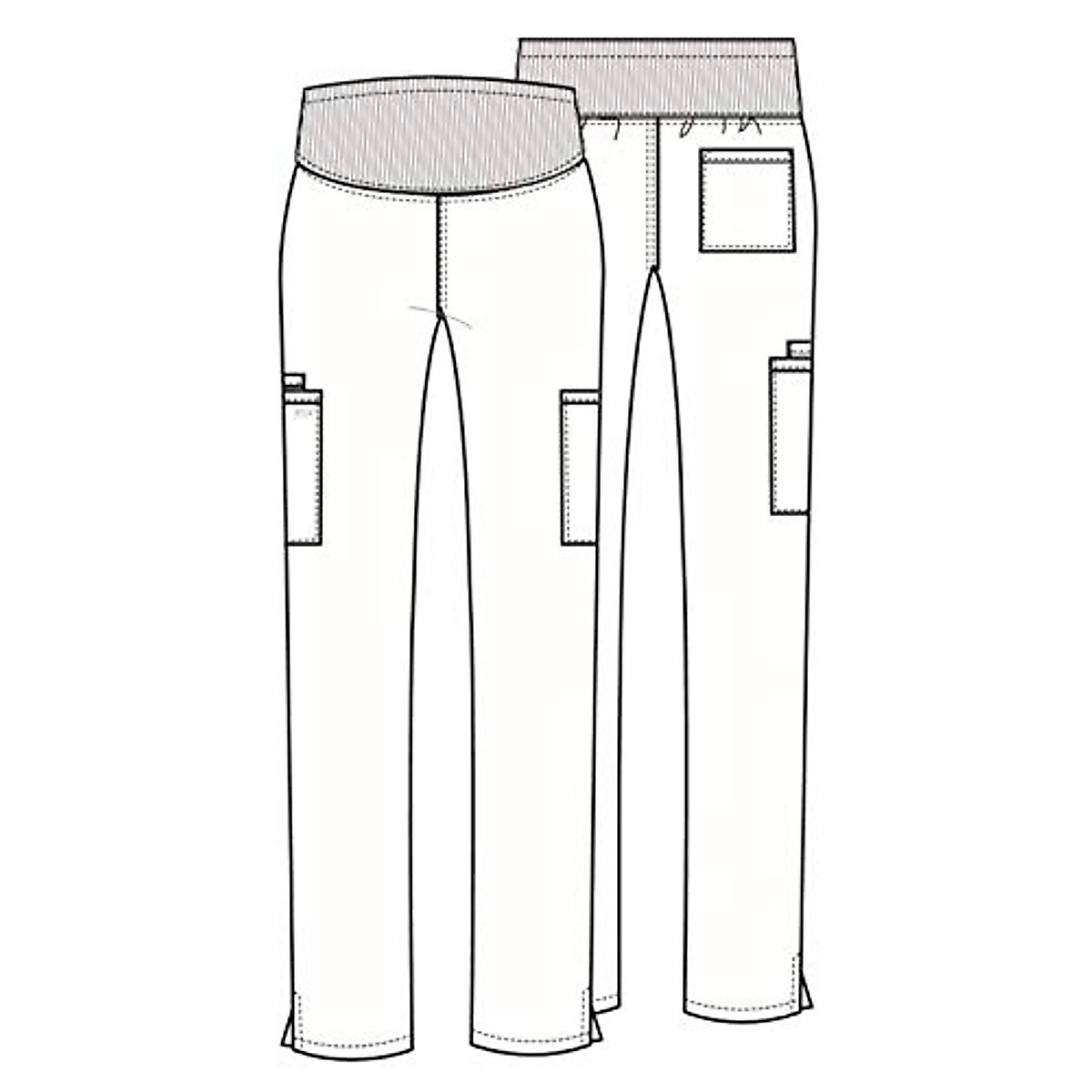 Cherokee Maternity Scrub Pants for Women, Workwear Professionals Soft Stretch WW220, M, Black