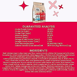 "I and love and you" Baked and Saucy Dry Dog Food with Gravy Coating, Beef and Sweet Potato Recipe, Grain Free, Coated in Bone Broth, Prebiotics and Probiotics, Real Meat, No Fillers, 4 lb Bag