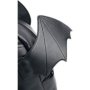 Waverley Alternative Bat Wing Backpack - Black Gothic Fashion Bag with Removable Wings