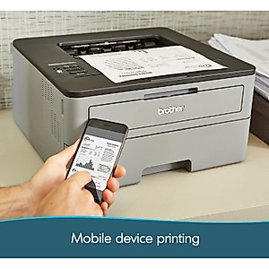 Brother Compact Monochrome Laser Printer, HL-L2350DW, Wireless Printing, Duplex Two-Sided Printing, Refresh Subscription and Amazon Dash Replenishment Ready