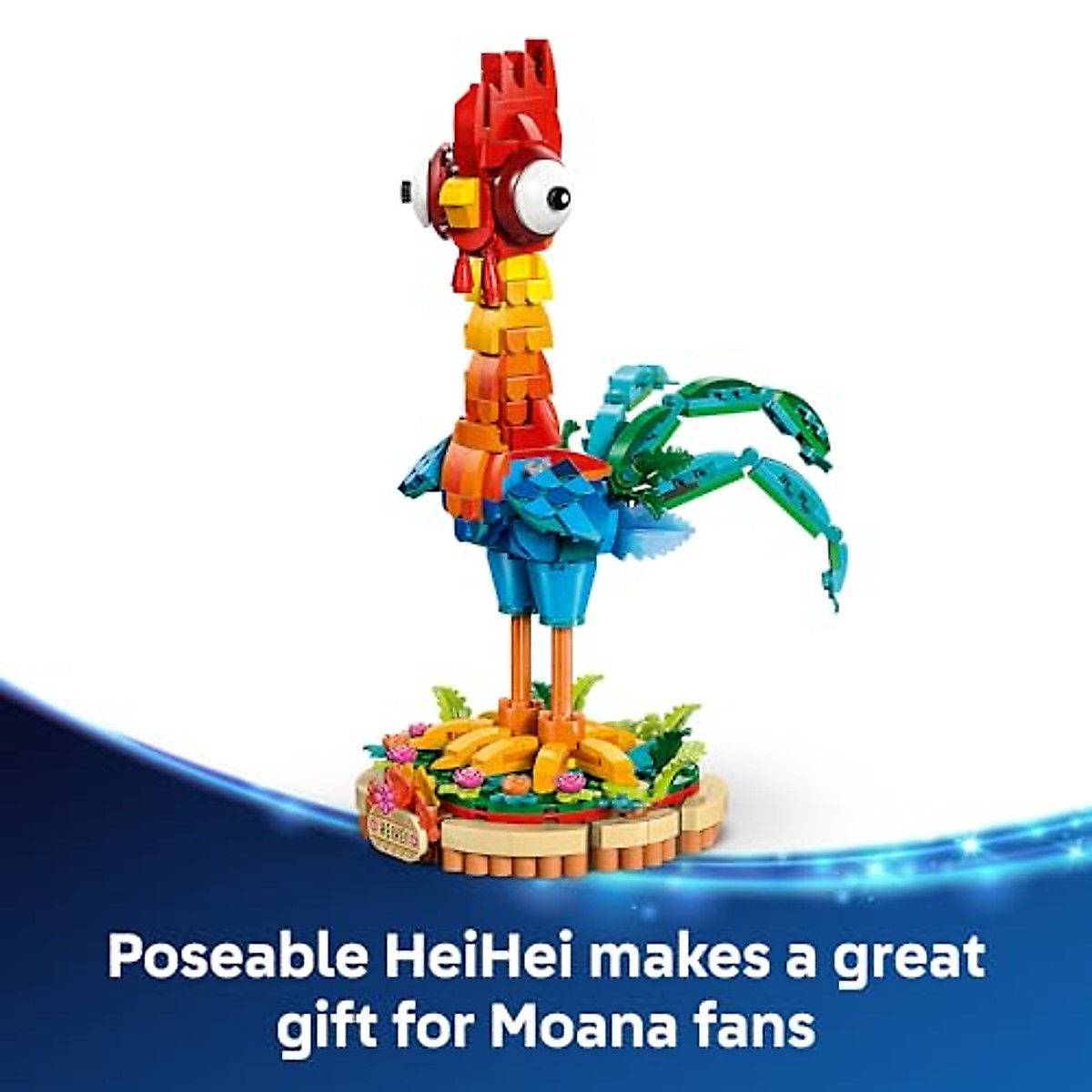 LEGO Disney Moana 2 Heihei - Building Toy for Kids, Girls & Boys, Ages 9+ - Gift for Easter - Moana & Disney Toy for Fans - 43272