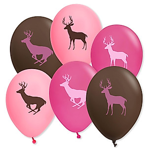 Havercamp Pink Camo Party Balloons | 6 Count - 12" Each | Great for Bridal Themed Events, Bachelorette Party, Mother's Day, Baby Shower, Family Picnic, Outdoor Occasion
