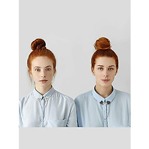 Trounistro 10 Styles Sweater Shawl Clips Set Retro Cardigan Collar Clips Dresses Cardigan Collar Clips Shirts Clips for Women Girls (Style Set 1)