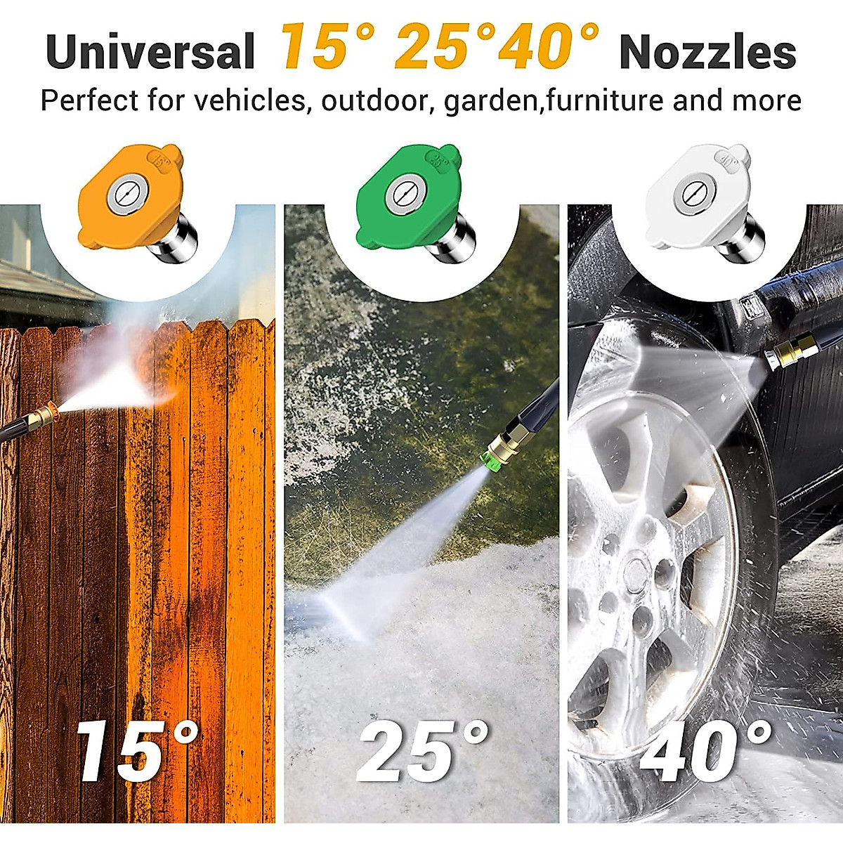 Electric Pressure Washer 1950 PSI 1.58 GPM High Pressure Power Washer Machine with 4 Quick Connect Nozzle, Hose Reel, Detergent Tank Best for Cleaning Homes/Buildings/Cars, Decks, Driveways, Patios
