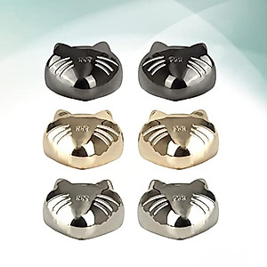 High Heel Chair Sole 3 Pairs Metal Shoes Pointed High Heel Tip Cap Cover Metal High Heel Pump Toe Cap Cover Pump Decorations Charms Repair Accessories Heel Protectors