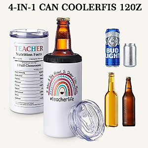 Zopeal Teacher Appreciation Gift Set 9 in 1 Teacher Birthday Favor Thank You Woven Basket Tumbler Thank You Gifts for Man Woman Valentines Mothers Day(White)