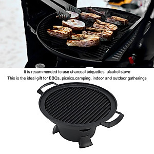 Multifunctional Charcoal Barbecue Grill, Mini Grill Pan, Barbecue Grill PlateTabletop Portable Grill Hibachi Grill, Tabletop Grill for Traveling Picnics Camping