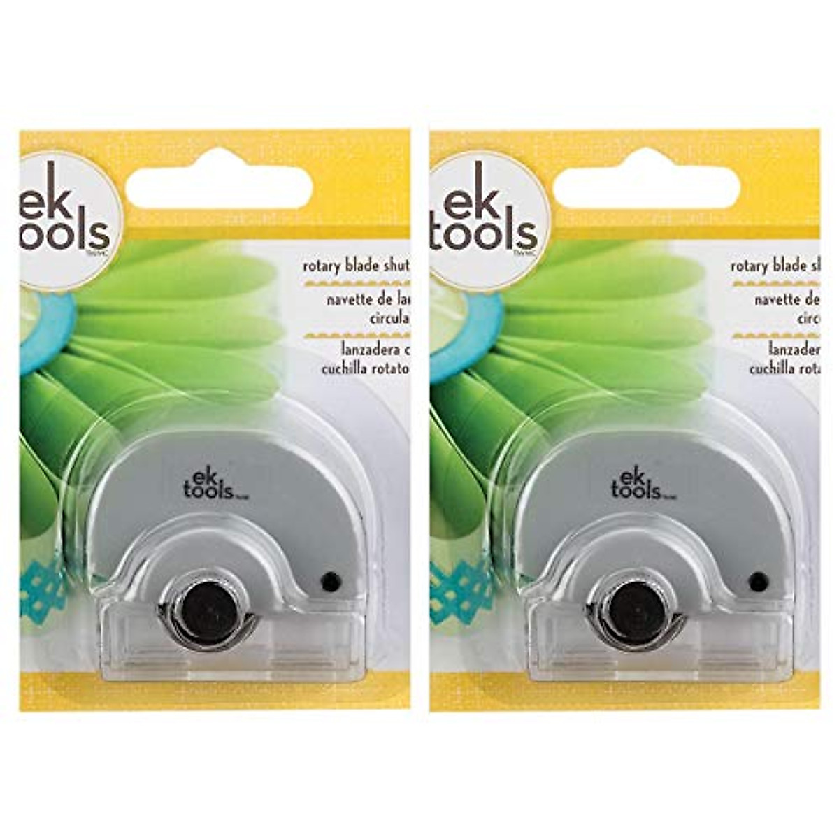 2 Pack Bundle EK Tools Cutterpede Straight Rotary Replacement Blade Shuttle