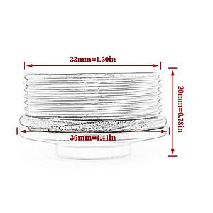 LCCDZ Engine Oil Filler Cap Plug M34*1.5 Compatible with BMW R1200GS R 1200 GS Adv Adventure R1250GS R 1250 GS HP R1250 R Nine T R NINET Pure (Color : Red)