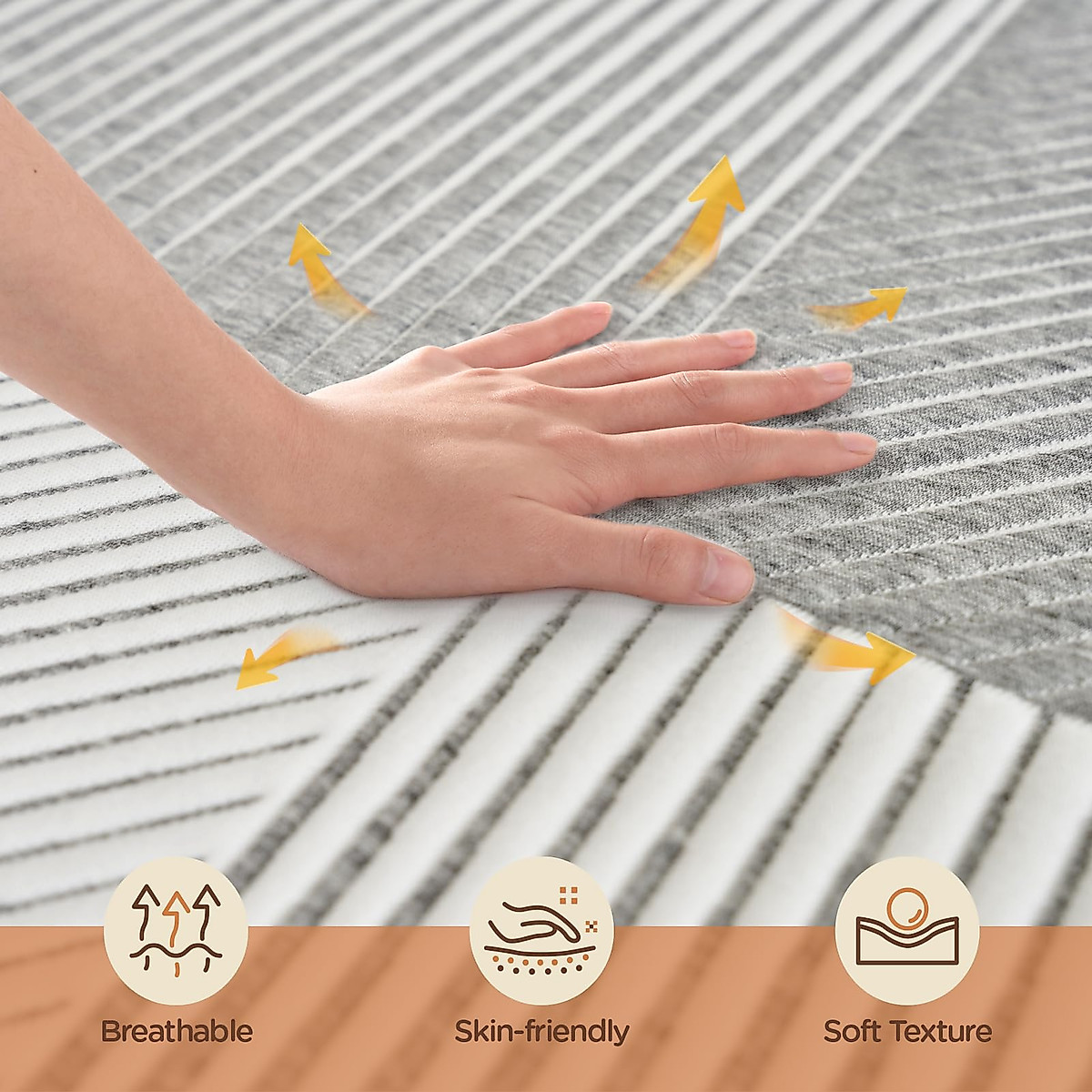 Full Mattress, DIGLANT 14Inch Hybrid Mattress Soft Plush Supportive Memory Foam with Individual Pocket Springs Mattress for Pressure Relief, Full Size Mattress in a Box, CertiPUR-US Certified, 54"*75"