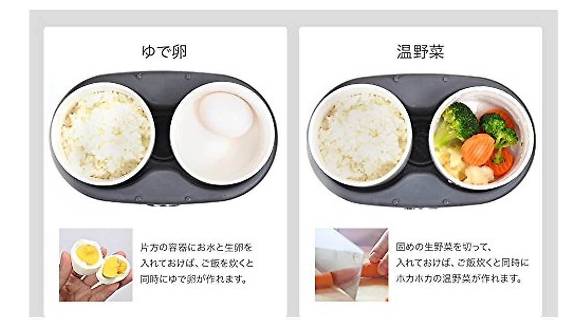 THANKO Mini Rice Cooker - Portable & Steam-Powered for Perfect Rice