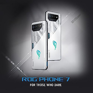 ASUS ROG Phone 7 Cell Phone, 6.78” FHD+ 2448x1080 165Hz, 6000mAh Battery, 50MP/13MP/5MP Triple Camera, 32MP Front, 16GB RAM, 512GB Storage, 5G LTE Unlocked Dual SIM, AI2205-16G512G-WH [US Version]