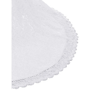 SOLOVEDRESS Women's Lace Wedding Dress Mermaid Evening Dress Bridal Gown with Sash (US 8,White)