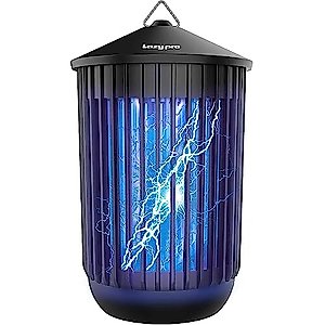 [2 in 1] Bug Zapper + Attractant - Effective 4800V Mosquito Killer - Electric Insect Fly Trap, Waterproof Indoor & Outdoor - Bright Light Bulb Lamp for Backyard, Patio, Home, Plug-in