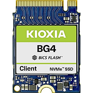 Kioxia SSD 512GB M.2 2230 30mm NVMe PCIe Gen3 x4 KBG40ZNS512G BG4 Solid State Drive for Surface Pro Steam Deck Dell HP Lenovo Ultrabook Tablet