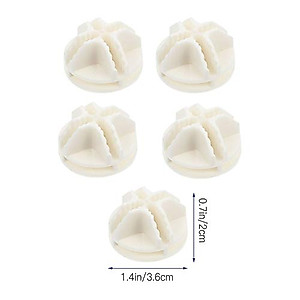 Cabilock 20pcs White Wire Cube Plastic Connectors for Modular Storage Organizer Closet and Wire Shelving Closet Clasp Buckle Clip Buttons