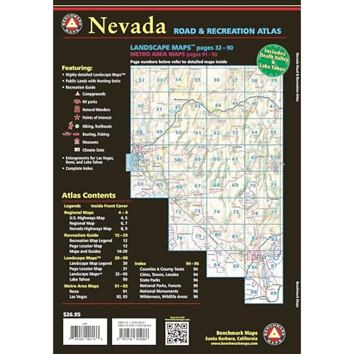 Nevada Road and Recreation Atlas - 8th Edition, 2021