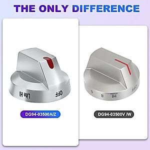 Upgrade DG94-03500U DG94-03500A/Z Samsung Knob for Samsung Gas Stove Knobs, Oven Knob Replacement Models NX60T8111SS NX60T8311SS NX60T8711SS/AA - 5 Pack
