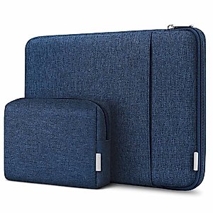 Inateck 360° Protection Laptop Bag with Accessory Bag, Compatible with 13-inch MacBook Air/Pro M3 M2 M1 2016-2024, Blue