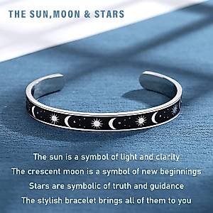 SAM & LORI Gifts for 13 Year Old Ideas Cuff Bracelet for Women Teens Teenage Christmas Stocking Stuffers Cute Birthday Daughter Granddaughter Valentine Day Easter Graduation Keep Shining Beautiful One