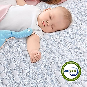 BedStory 4 Inch Memory Foam Mattress Topper Full Size, Pain Relief Gel-Infused Cooling Pad, Firm Bed Topper with Skin-Friendly Bamboo Cover, Non-Slip, CertiPUR-US Certified, for Kid Elder Couple