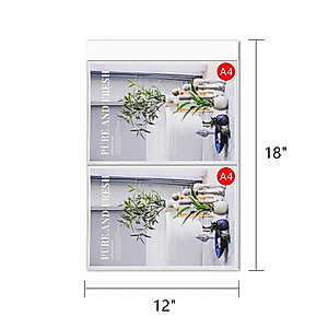 KnR Harmony Clear Cellophane Bags 12x18'' 100pcs Flat Plastic Open Poly Bags 1.4mils for Bakery Candy Cookie Gift Packaging Decoration