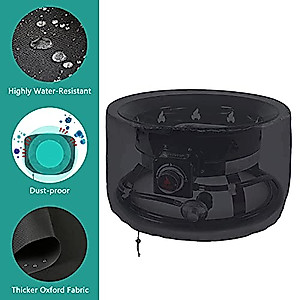 Carry Bag and Cover for Outland Firebowl 893 Deluxe Outdoor Portable Propane Gas Fire Pit, Fit for Outland Firebowl 823 870, 19 Inch Dia, Water-Resistant