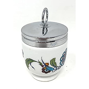 Royal Worcester Palmyra Porcelain Made In England Single Egg Coddler Poacher