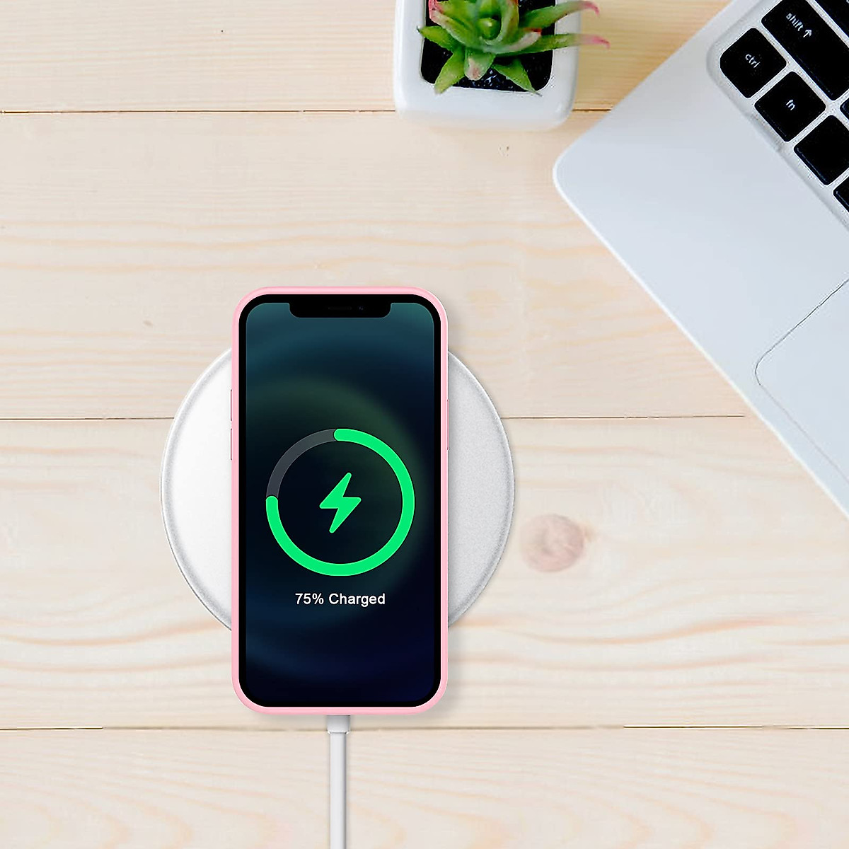 ANDATE Compatible with iPhone 12 Mini Case Silicone Pink, Soft Liquid Silicone Rubber Case Full-Body Protective Case Cover for iPhone 12mini- 5.4 Inch