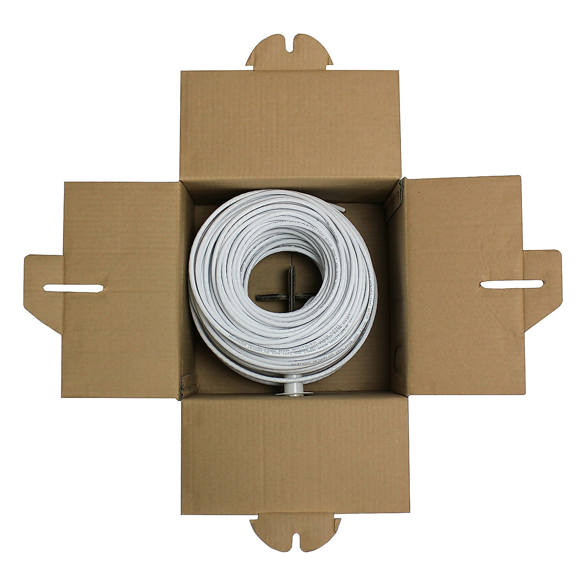 NavePoint CAT6 Ethernet Cable - CCA Bulk CAT6 Cable 250ft Ethernet Cable, 550MHz, 23AWG 4 Pair, Unshielded Twisted Pair (UTP), Solid White